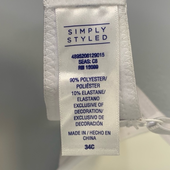Simply Styled | Intimates & Sleepwear | Simply Styled White Underwire ...